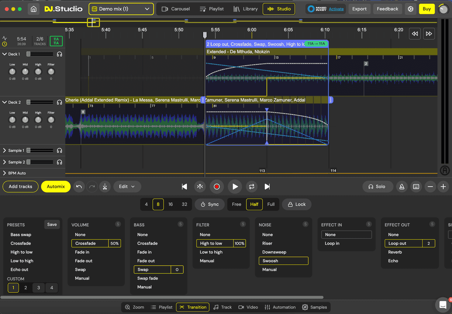 Transitions | DJ.Studio